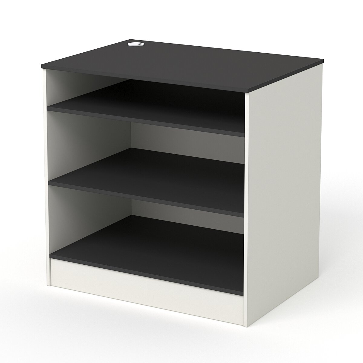 Кассовый стол "ривьера" №1А, Белый и Черный. Производитель товара - компания Westcom.