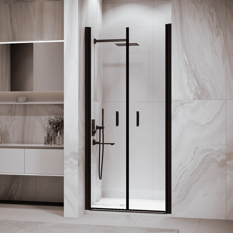 RGW Душевая дверь RGW PA-104B 800, стекло прозрачное, профиль черный