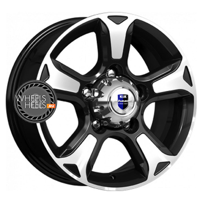 Диск автомобильный литой K&K Атлант (КС757) 16x7 5x139.7 et35 dia98 Алмаз черный