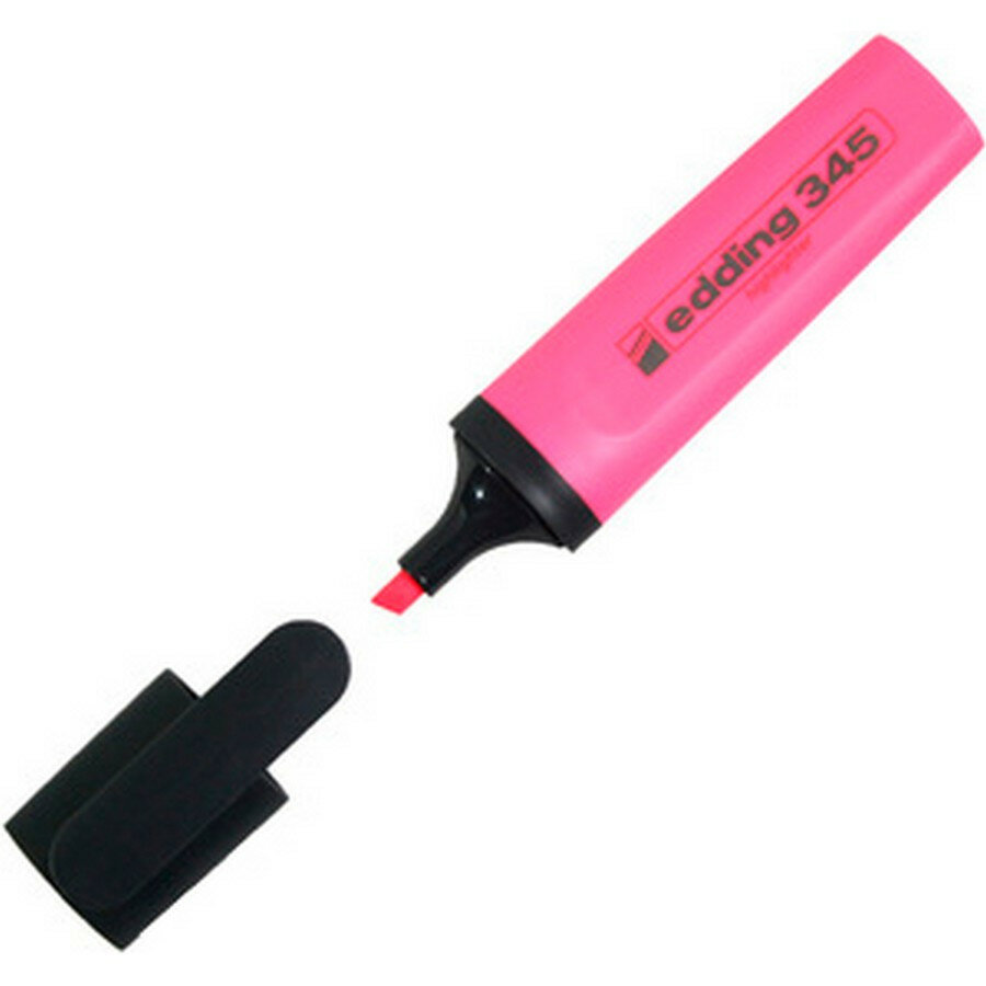 Текстовыделитель Edding 345/9, 2-5 мм, скошенный, розовый (EDDING E-345/9)