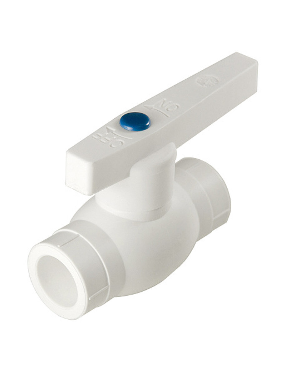 Кран шаровый КНР стальной, полипропиленовый, 25 мм