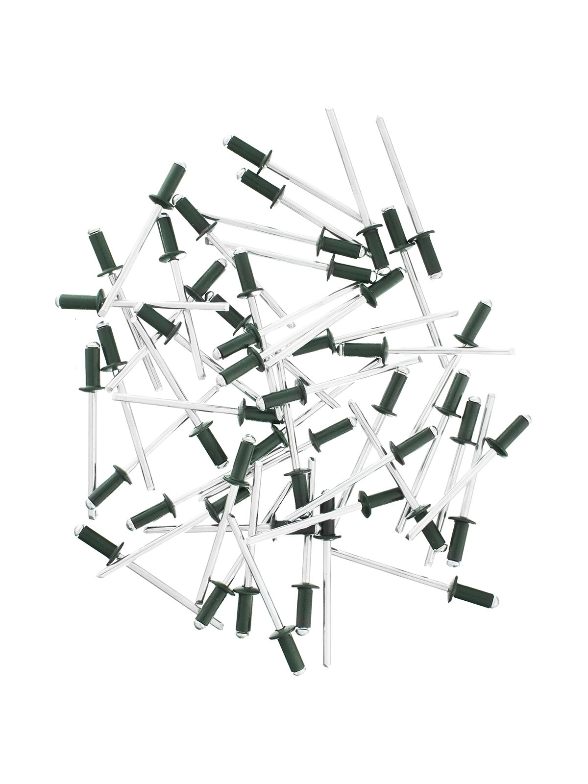 Заклепки Matrix 4,0 х 10 мм RAL 6005 (темно-зеленый), 50 шт 40684