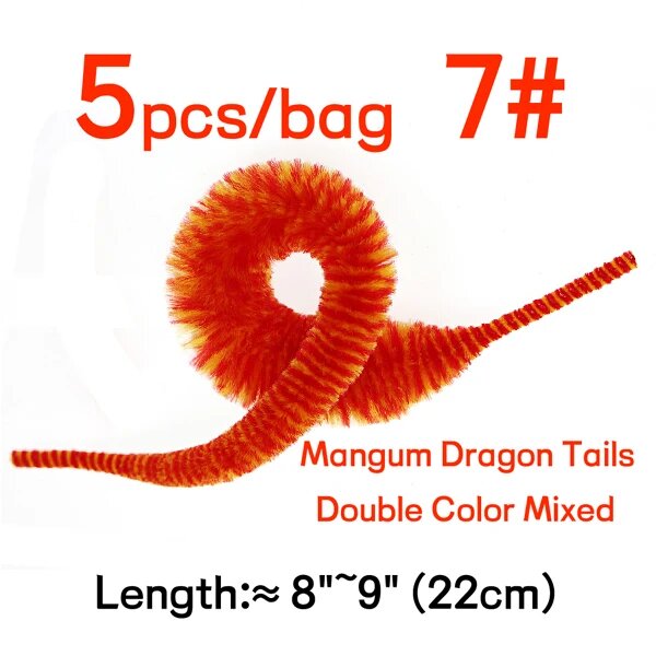 Bimoo Magnum Dragon Tail приманка для нахлыста 5 шт. Оранжевый, 5pcs color 7