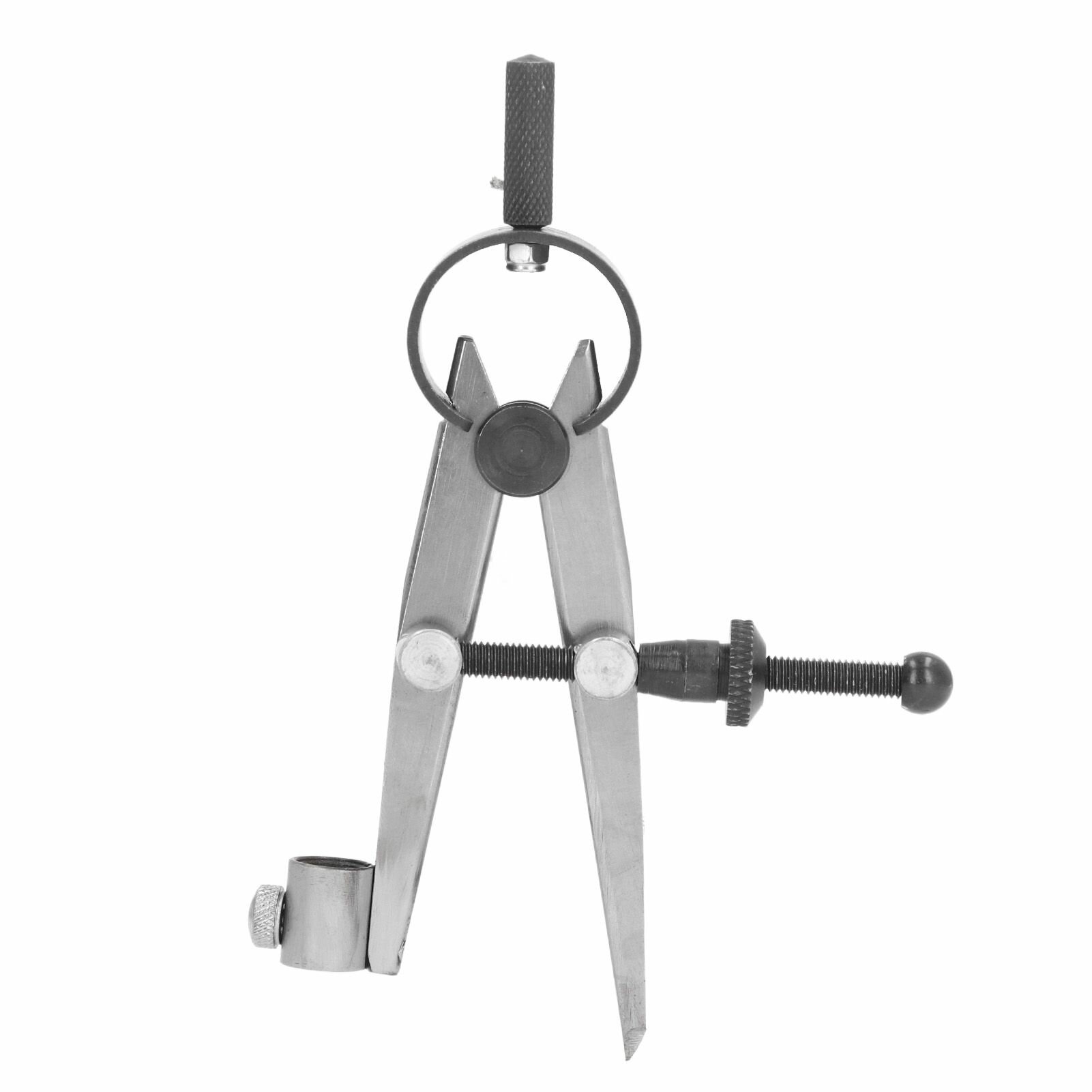 Циркуль-делитель 125 мм из углеродистой стали, с держателем карандаша