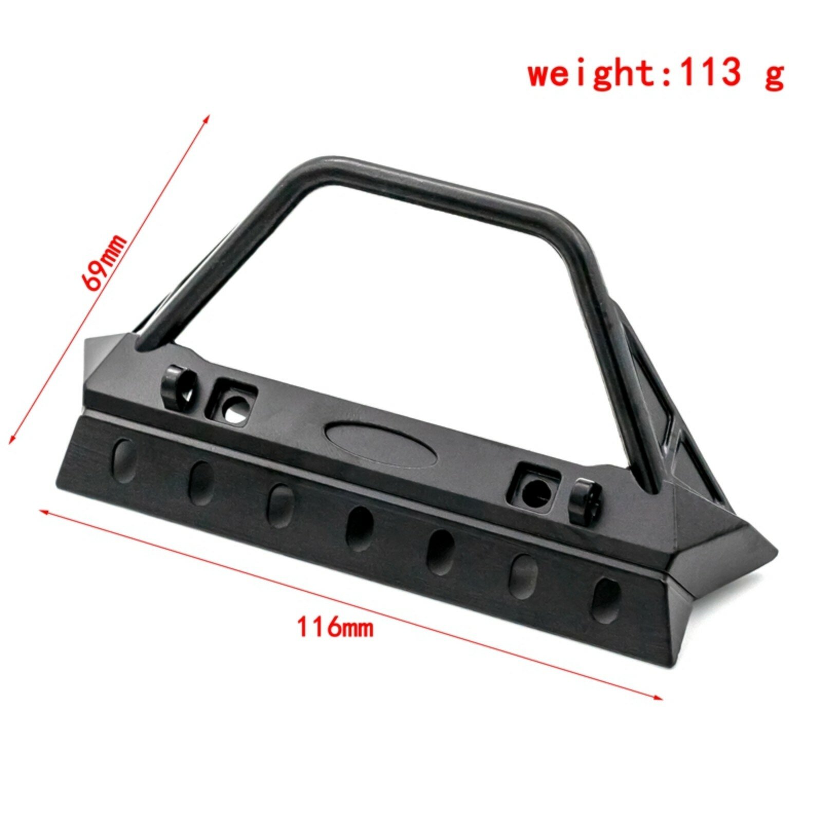 Бампер с дистанционным управлением, металлический передний бампер с буксировочными крюками и фарами, сменный для гусеничного вездехода TRAX4 Axial SCX10 90046 90047 и SCX10 III AXI03007 AXI03003