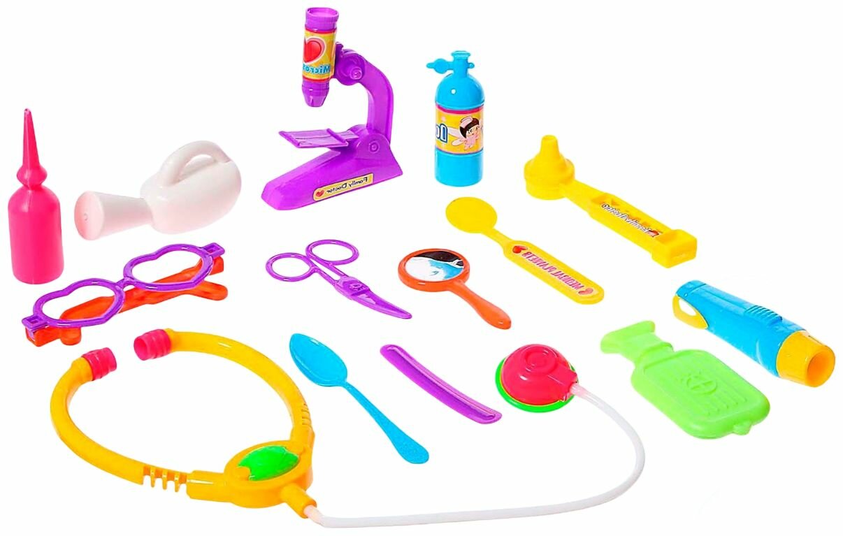 Игровой медицинский набор "Маленькая медсестра-4", сюжетно-ролевая игра для детей, игрушечные инструменты для юного врача, 13 предметов, цвета микс
