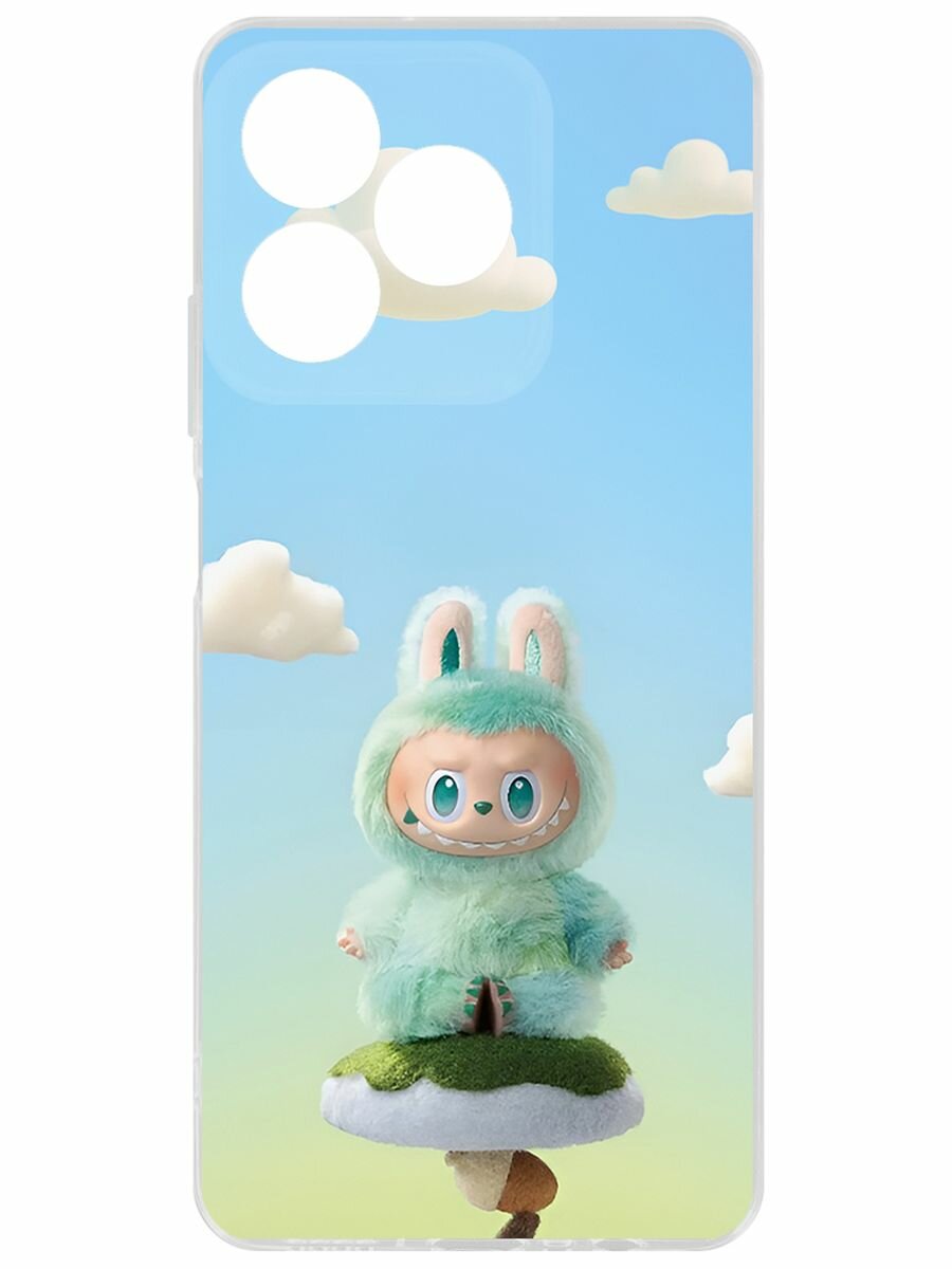 Чехол-накладка Krutoff Clear Case Лабубу Спокойствие для Realme Note 50