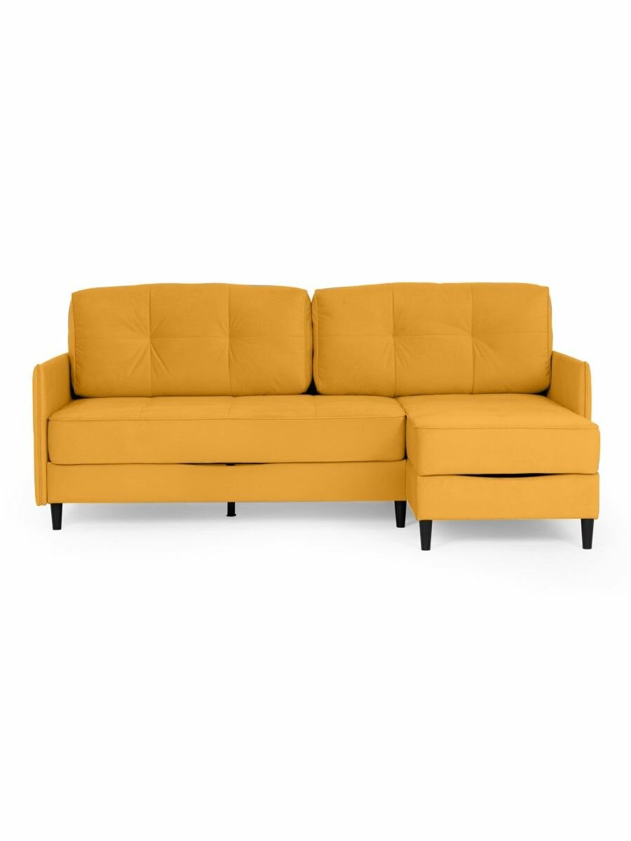 Диван-кровать Askona (Аскона) угловой Амани про с узкими подлокотниками Тк. Sky Velvet 30