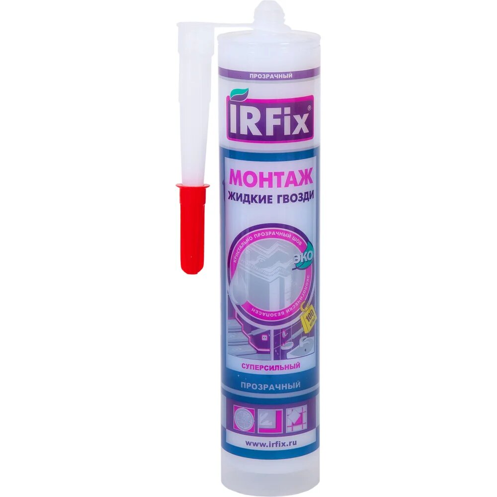 IRFIX Монтаж Клей универсальный бесцветный 310мл 20108