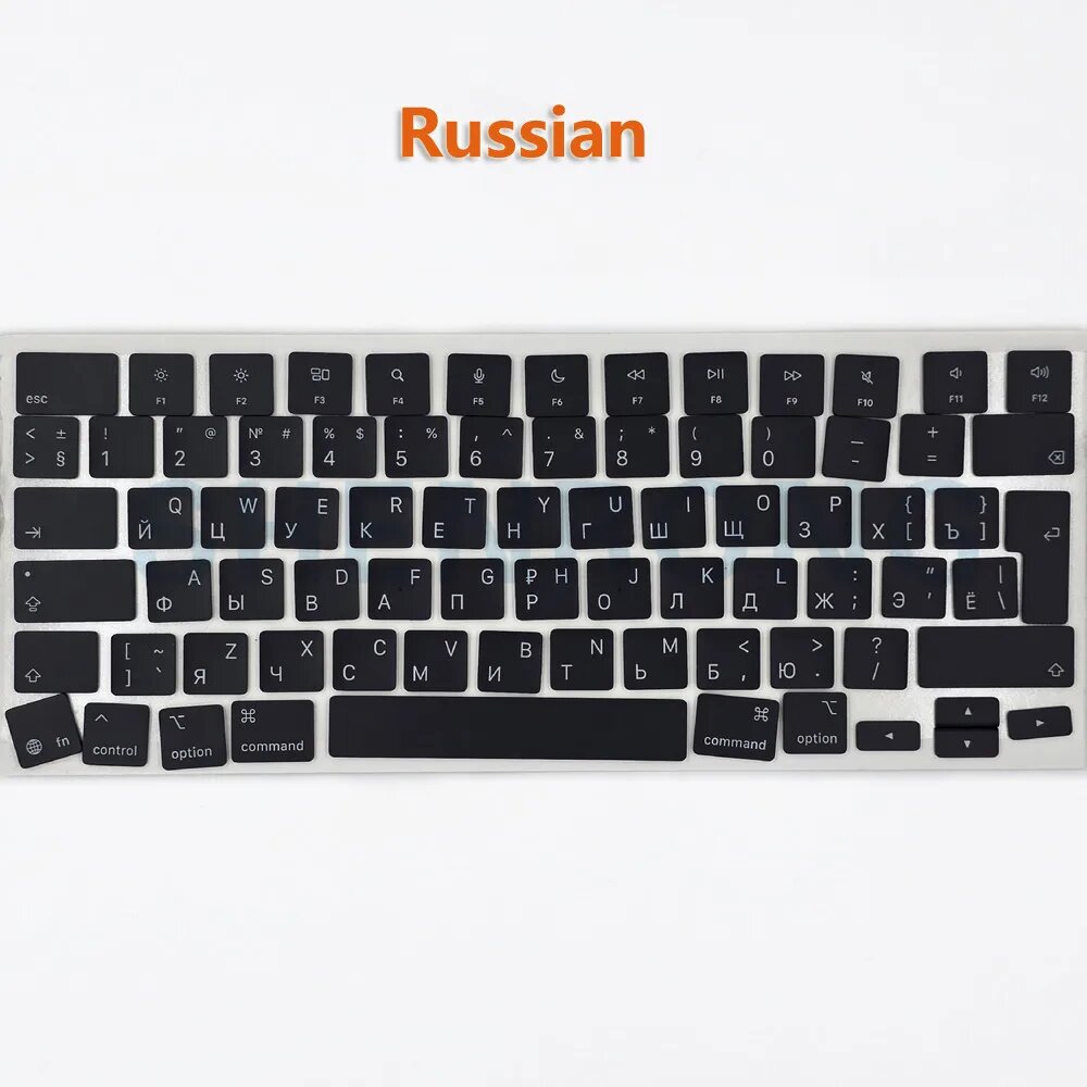 Набор колпачков для клавиатуры Macbook Pro 14" 16" aiboduo черный Russain