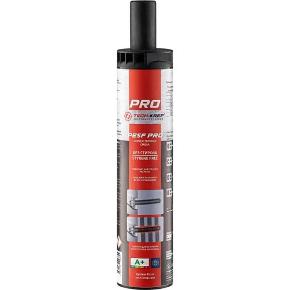 Анкер химический с насадкой Tech-Krep Pesf Pro для кирпича бетона 300 мл