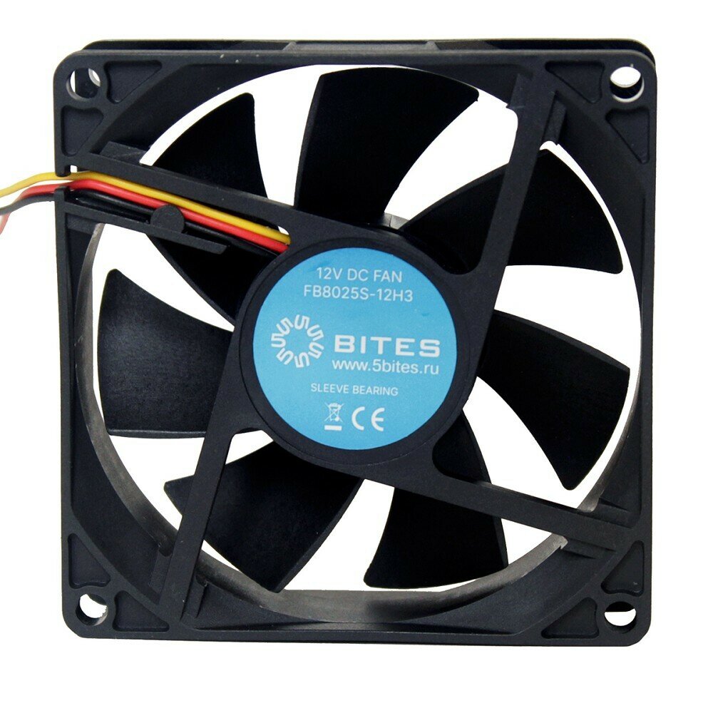 5bites Вентиляторы Вентилятор FB8025S - 12H3 80X25 SLEEVE 3000RPM 3P