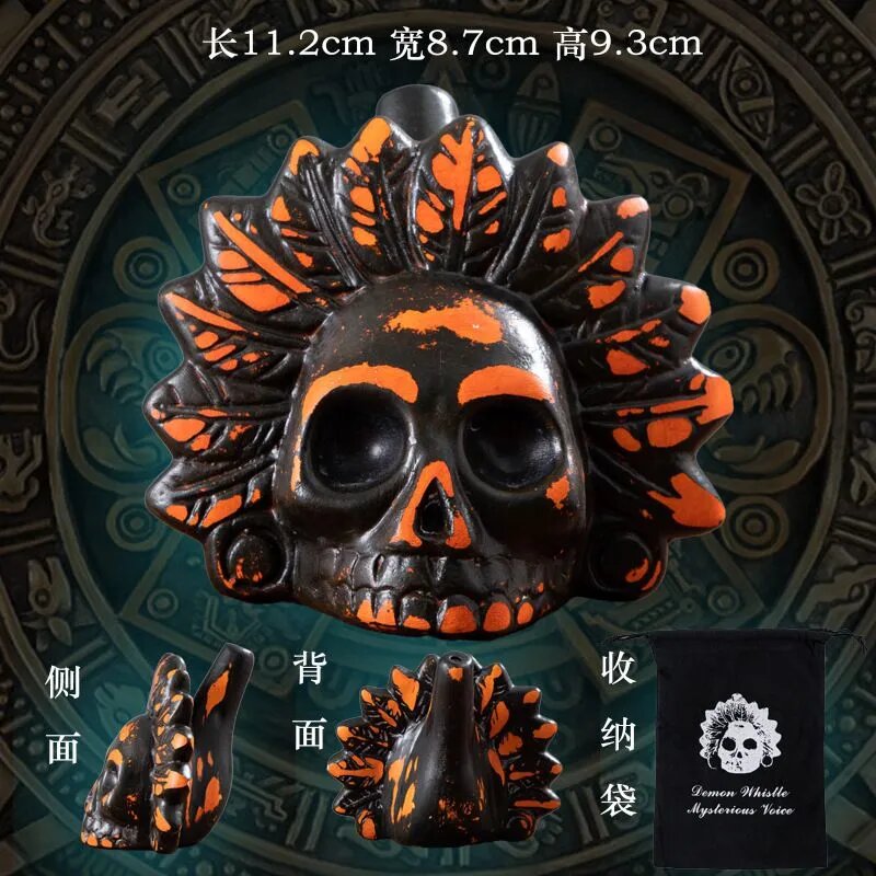 Ацтекский свисток смерти. Самый громкий. Осторожно!