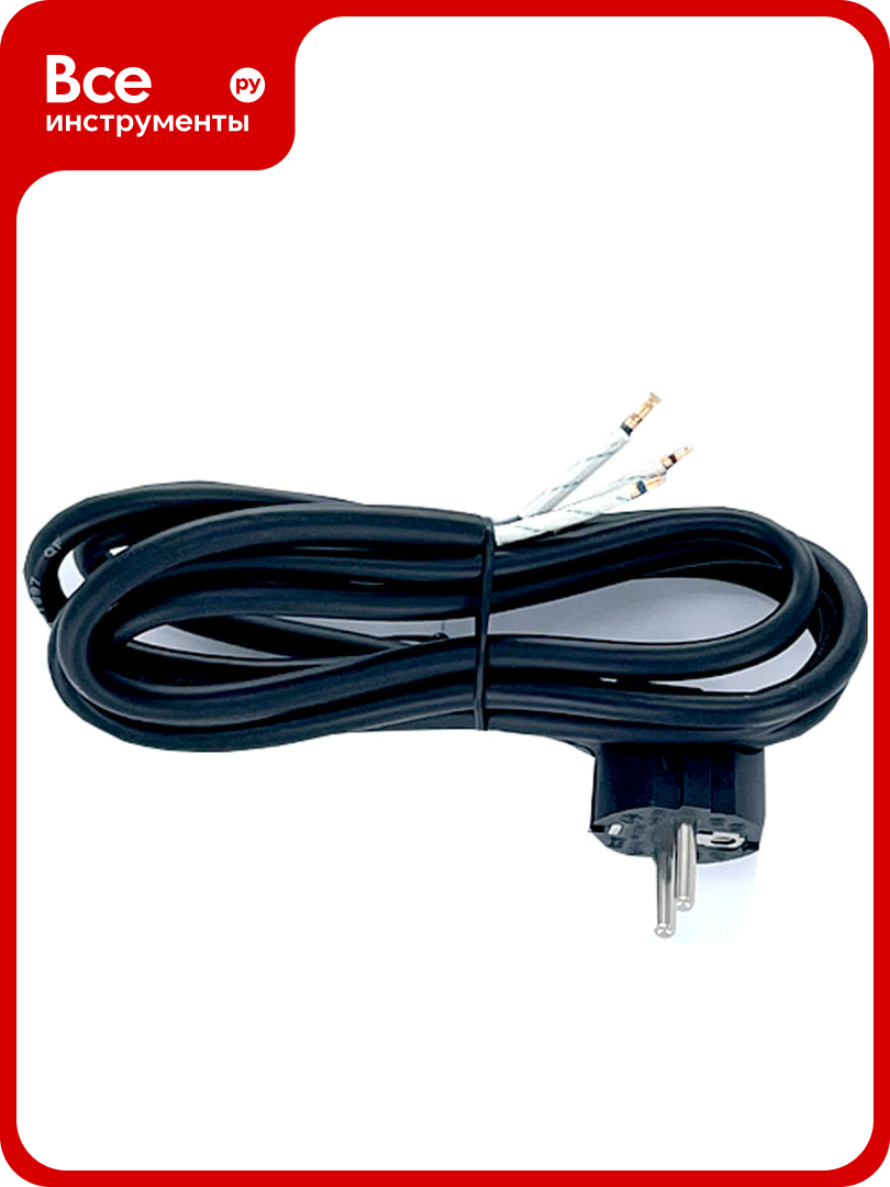 Кабель питания Ripo 1.8м, schuko s22- (3-1.00 mm2) 16a, черный, угловая вилка, с заземлением