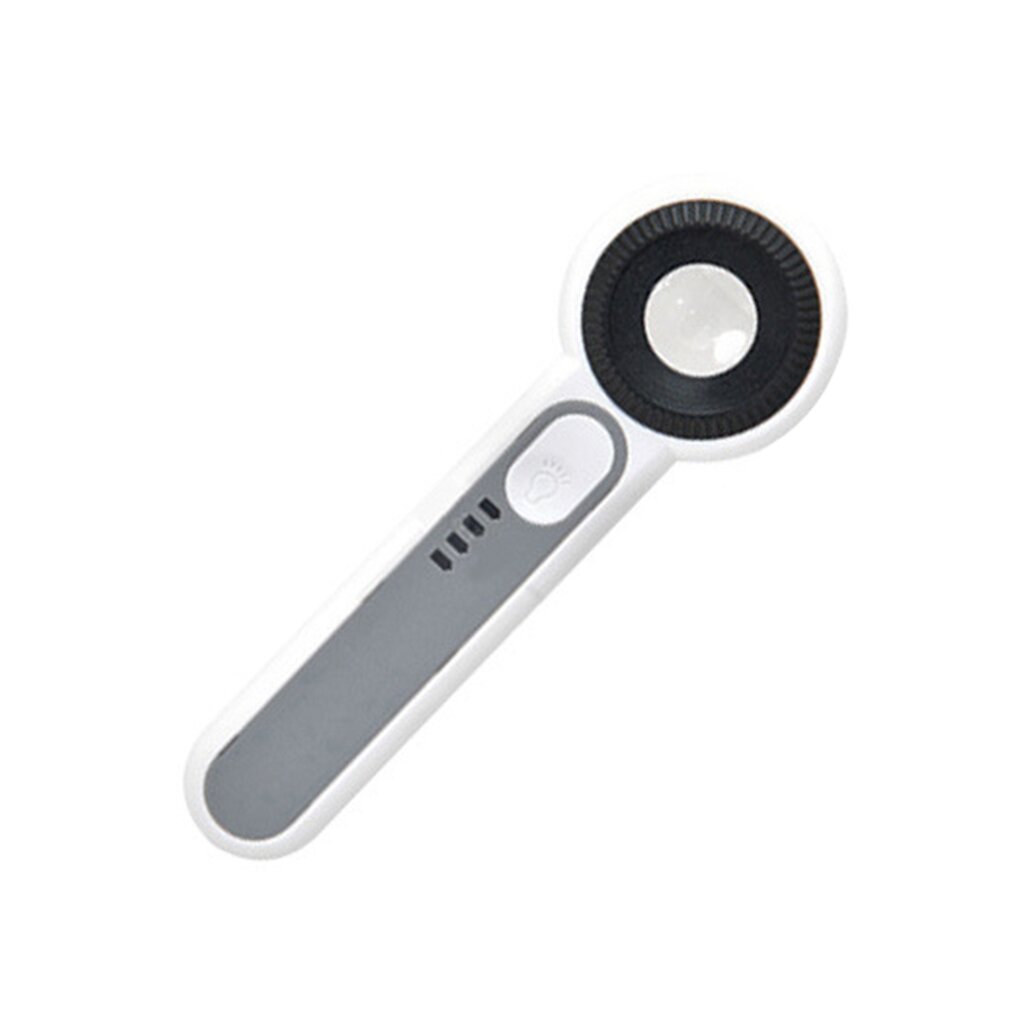 Увеличительное стекло с подсветкой, 30-кратное ручное большое увеличительное стекло со светодиодной подсветкой, лупа для чтения