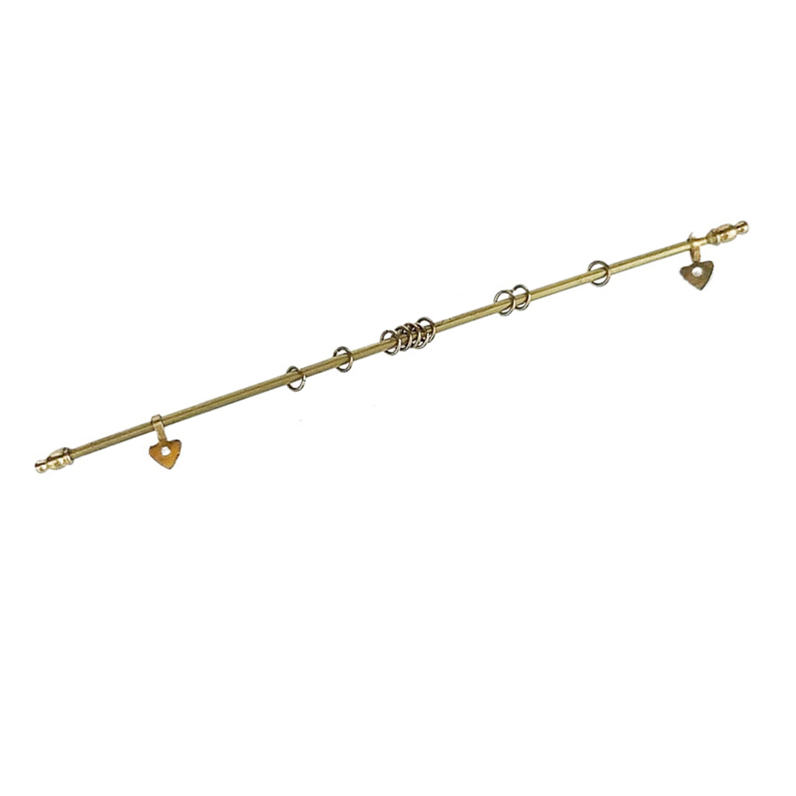 Ручная работа миниатюрный золотой карниз для штор декора кукольных домов 1/12