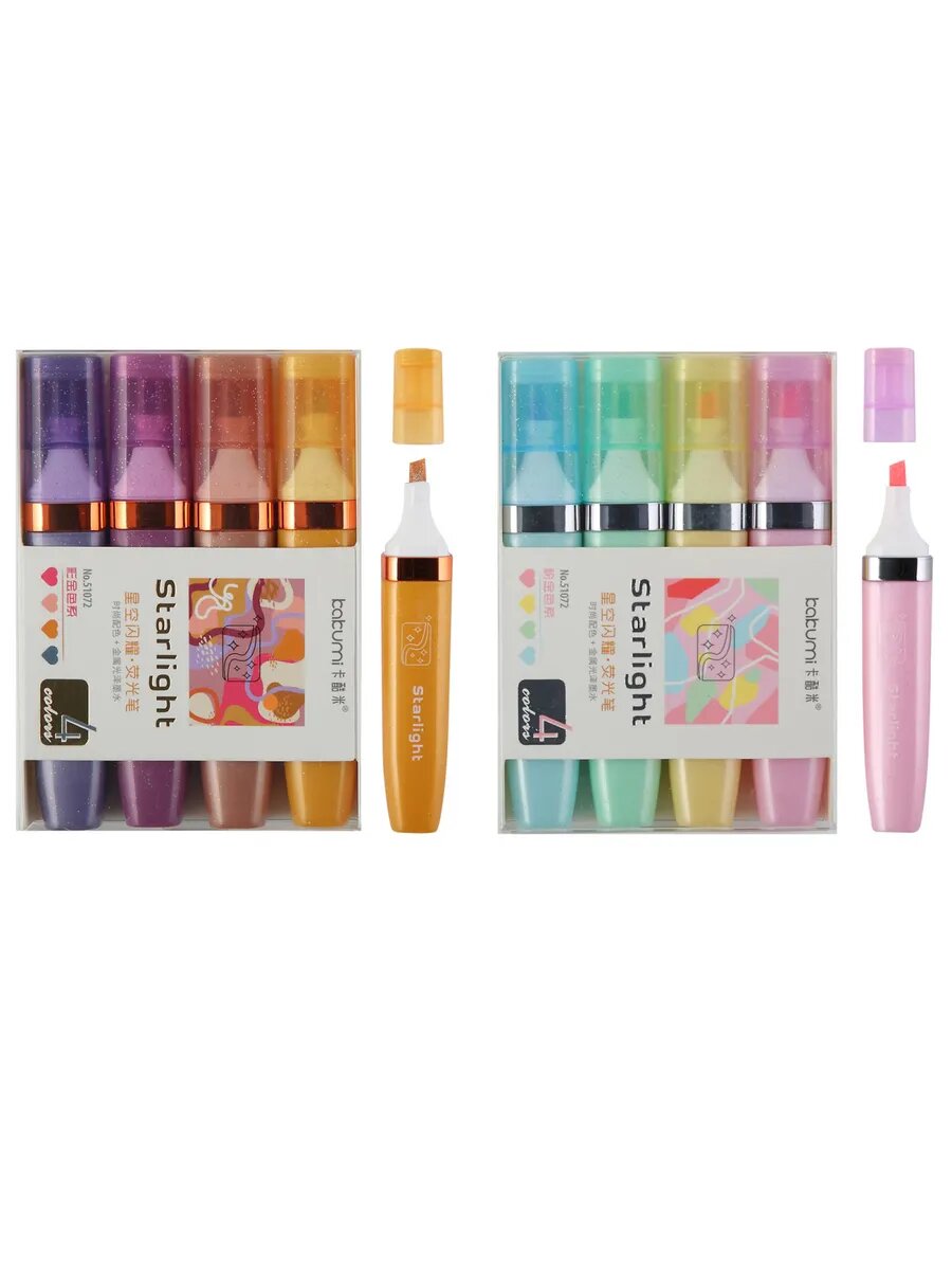 Набор перманентных маркеров 4 шт 1-5 мм