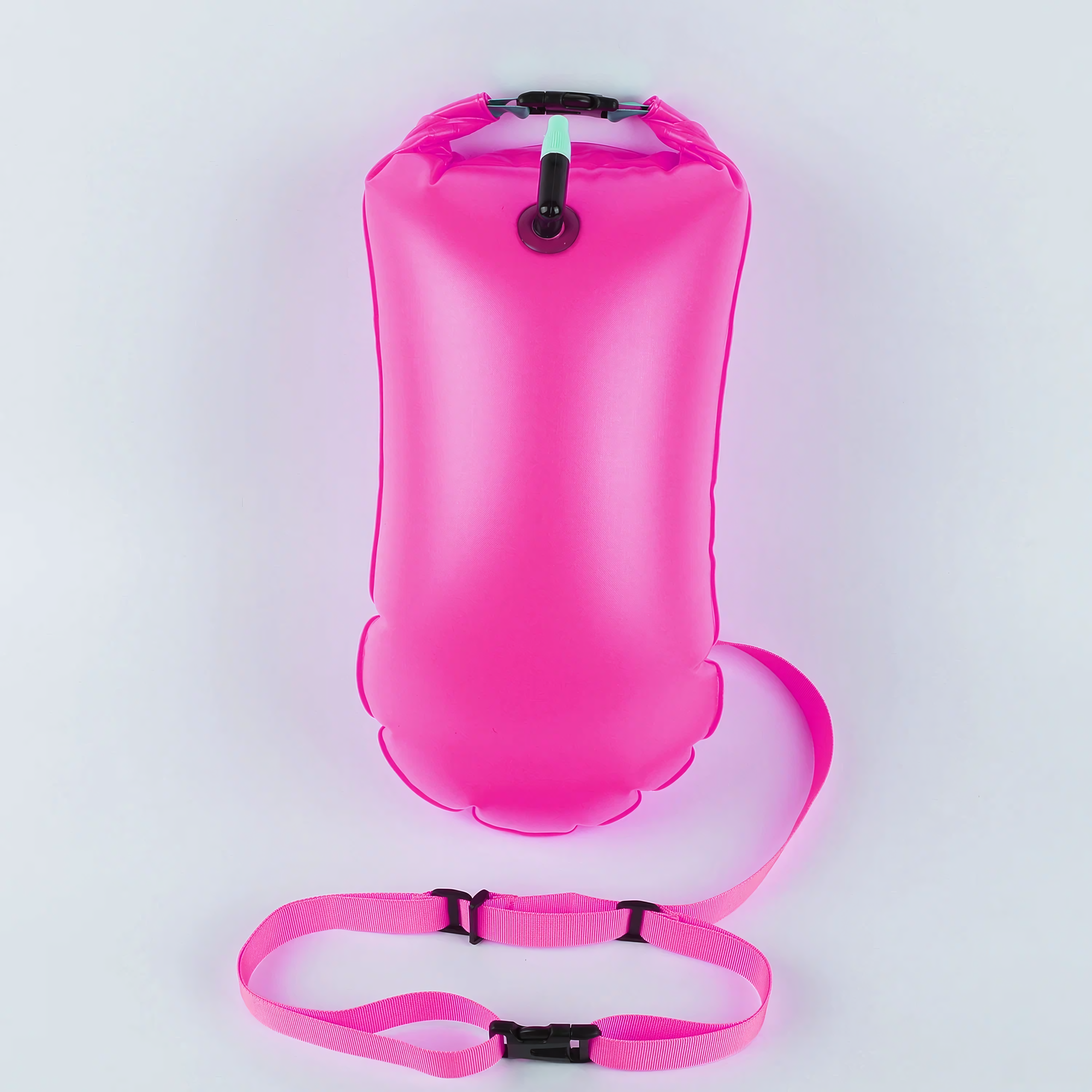 Буй для плавания водонепроницаемый, 62 х 28 см, флуоресцентный розовый