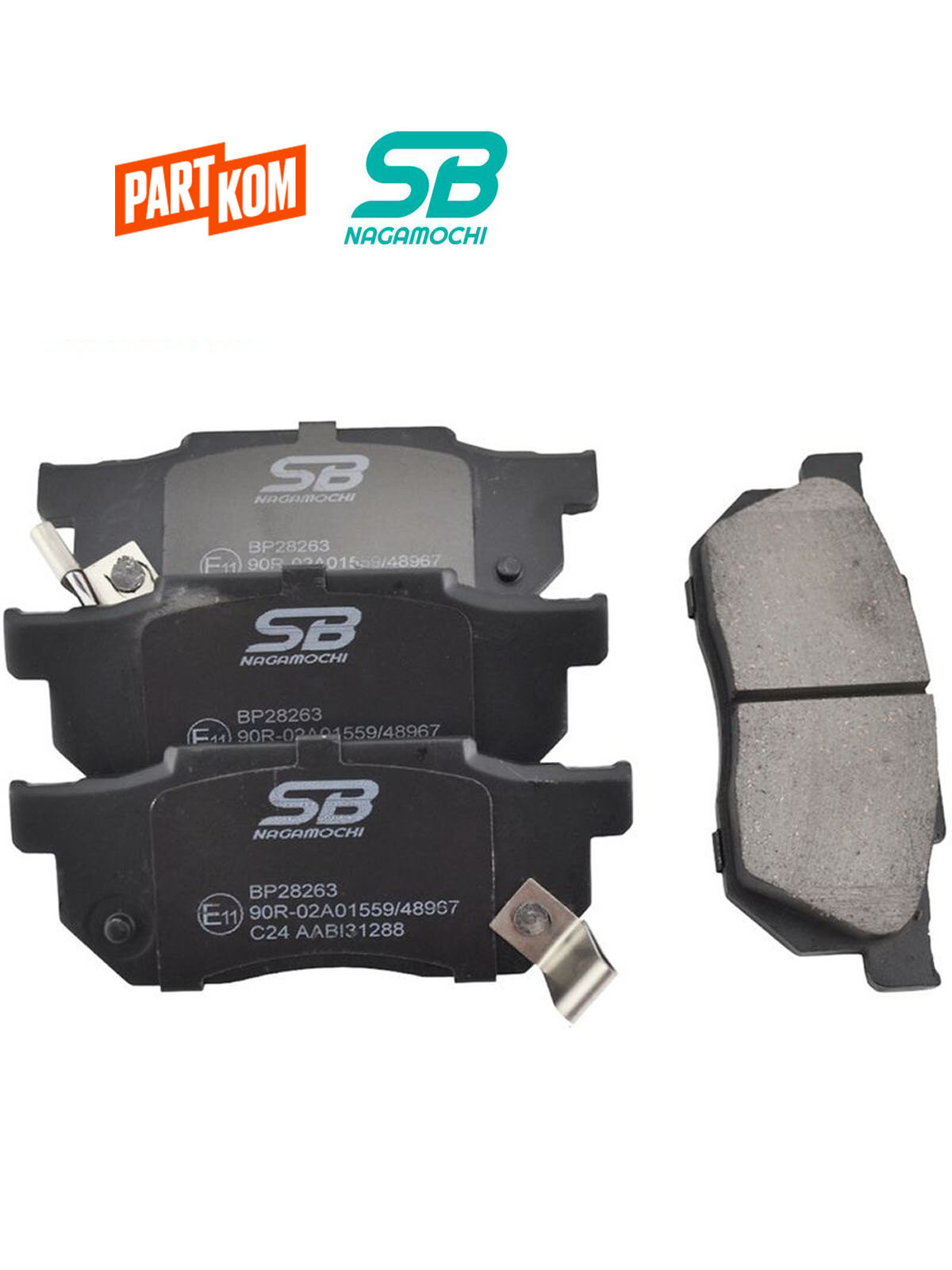 Колодки тормозные дисковые передние для а/м HONDA Ballade, City, Civic, SB NAGAMOCHI BP28263