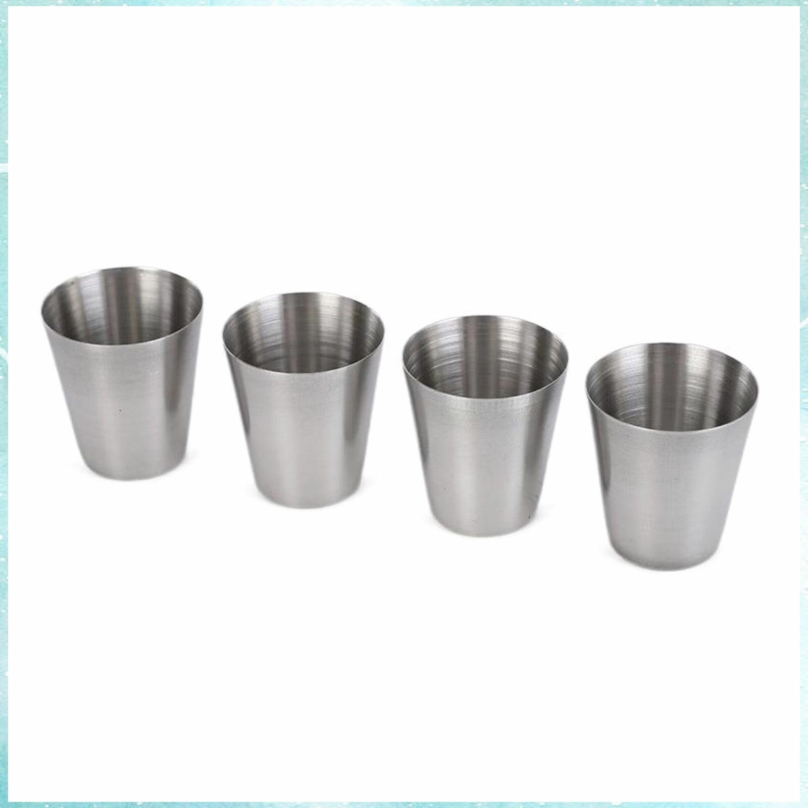 Эксклюзивные походные рюмки 30 мл 4 шт стальные