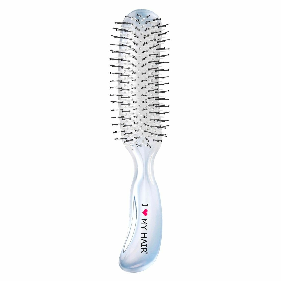ILMH Щетка "AQUA BRUSH" синяя прозрачная M расческа I LOVE MY HAIR 18280SC