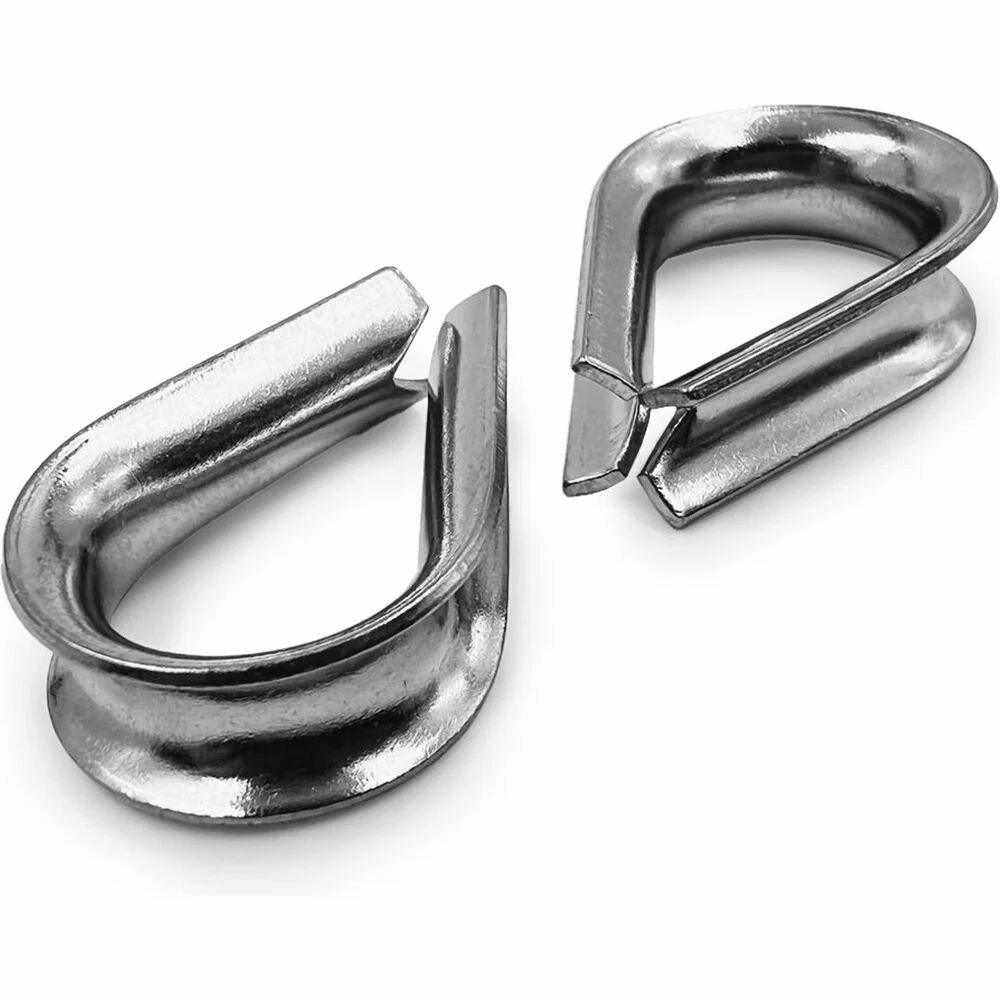 Нержавеющий коуш KREPFIELD 5 мм art 9073 а4 4 шт. в упак. 9073А4КОУШ5ММ-4