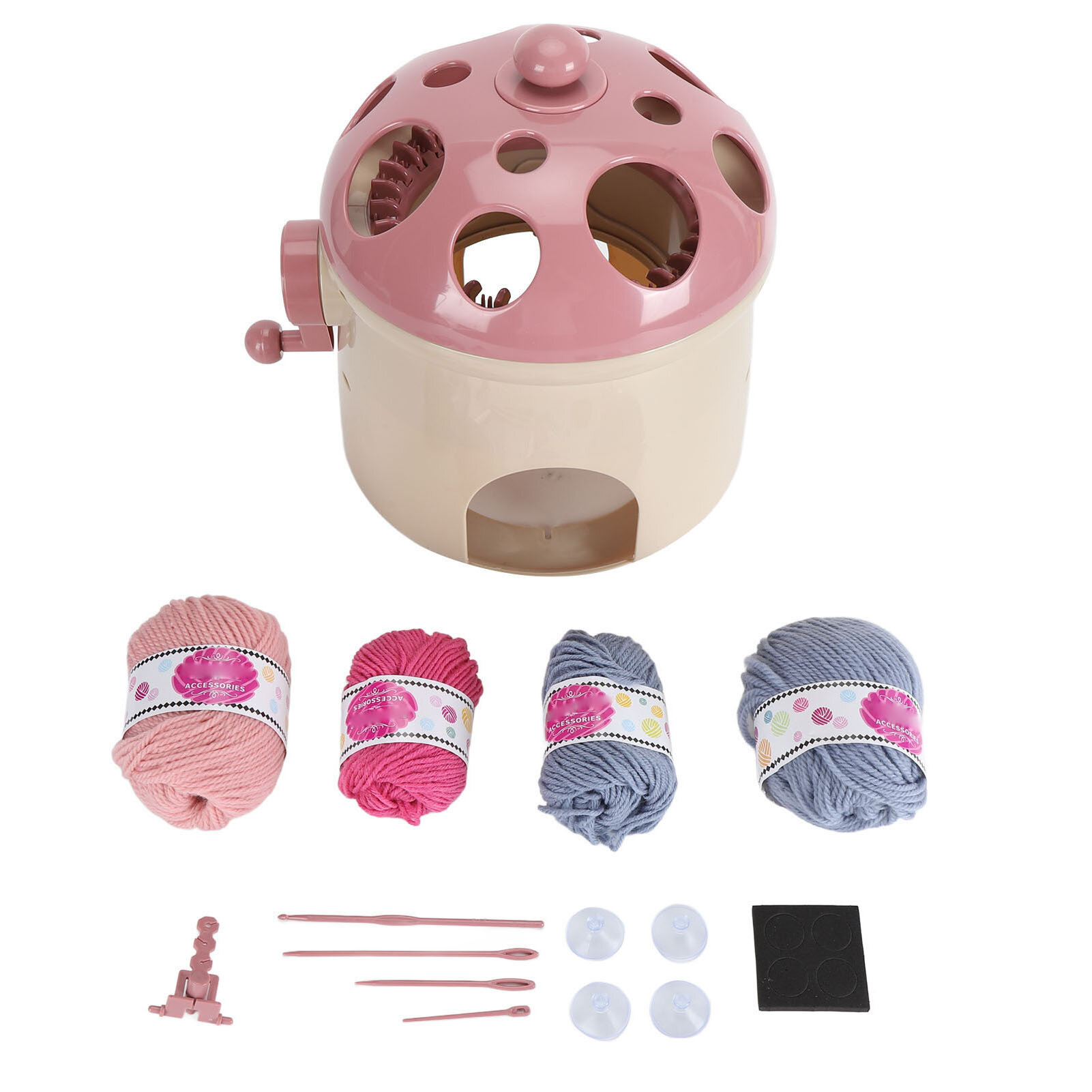 Вязальная машина с 32 иглами и ручным приводом для вязания крючком свитеров, шапок, шарфов и носков