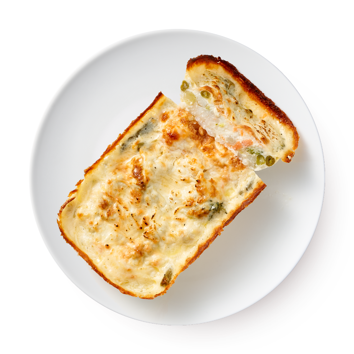 Запеканка летающая тарелка, с судаком и лососем, запеченная, 250 г