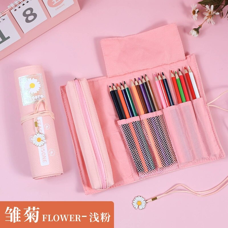 Сумка для ручек Cat Sakura, японская версия, персонализированная креативная повседневная парусиновая сумка для ручек с