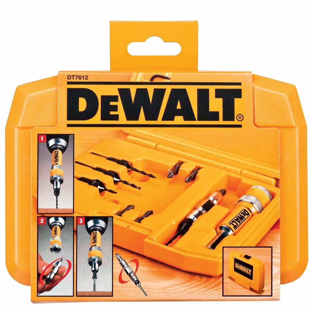 Набор бит со сверлами DeWalt 10пред DT7612