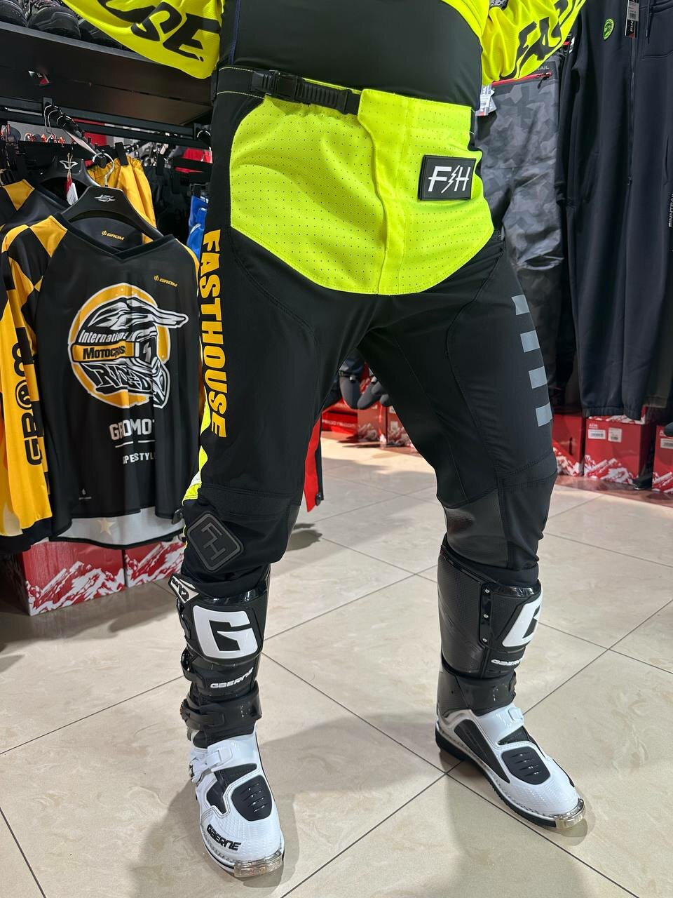 Fasthouse Брюки Grindhouse Pant Yellow-Violent 34