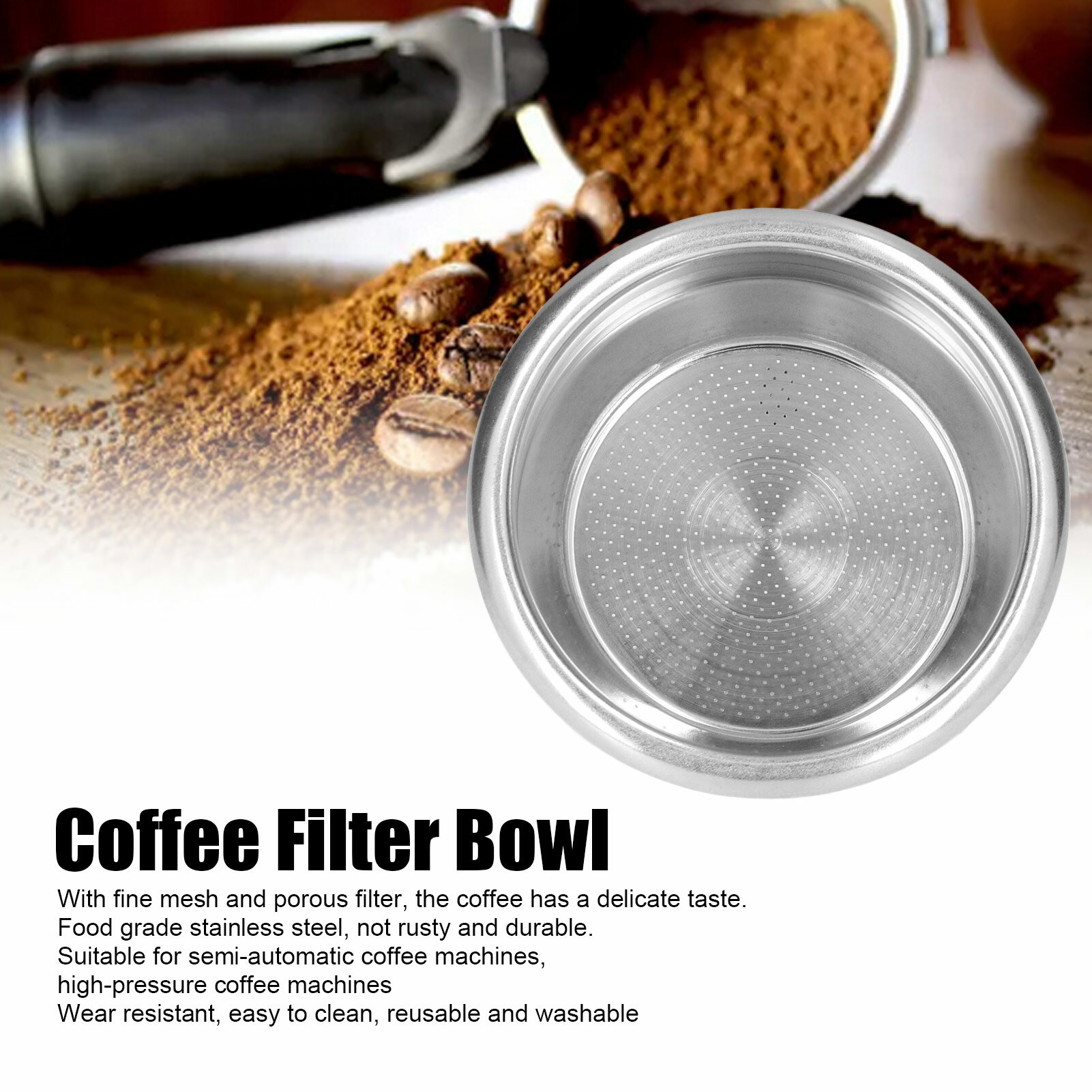 58 мм 2 чашки фильтр-корзина для кофе чаша из нержавеющей стали контейнер для портафильтра для полуавтоматической кофемашины