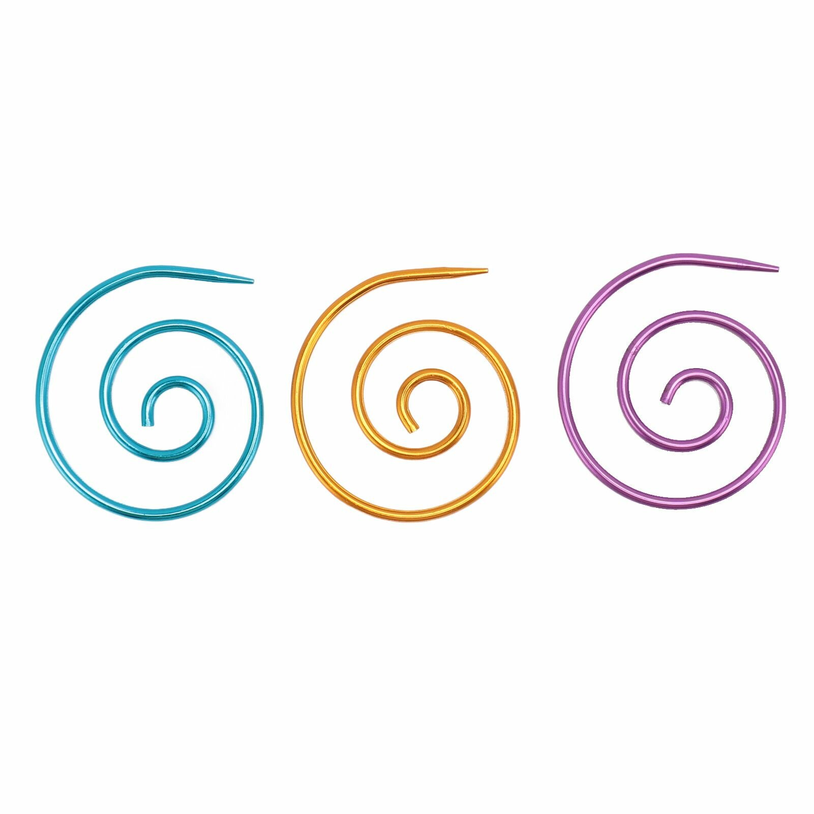 3 шт. спиральный кабель вязальные иглы DIY нержавеющий металлический кабель игла для шали практичная круглая спиральная игла для свитеров, ковриков