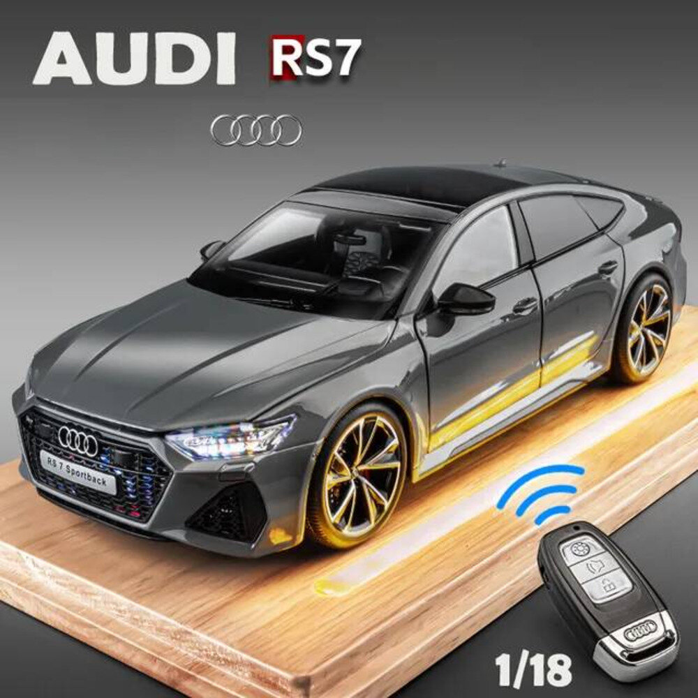 Моделирование 1:18 AUDI RS7 Sportback модель легкосплавного автомобиля детская игрушечная машинка коллекционная миниатюрная модель автомобиля для домашнего декора подарок на день рождения