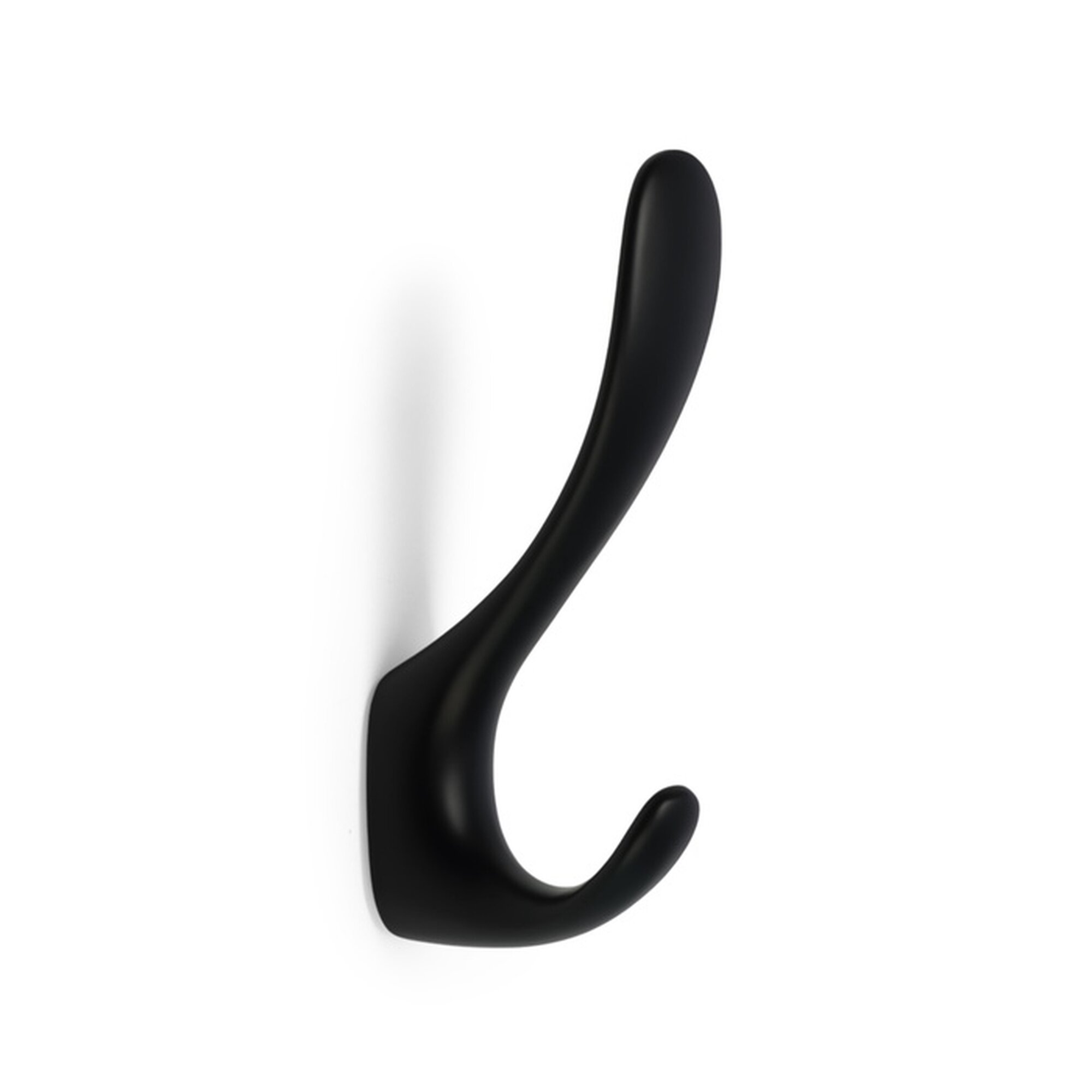 Крючок мебельный CAPPIO NOTE, двухрожковый, цвет черный 10526942