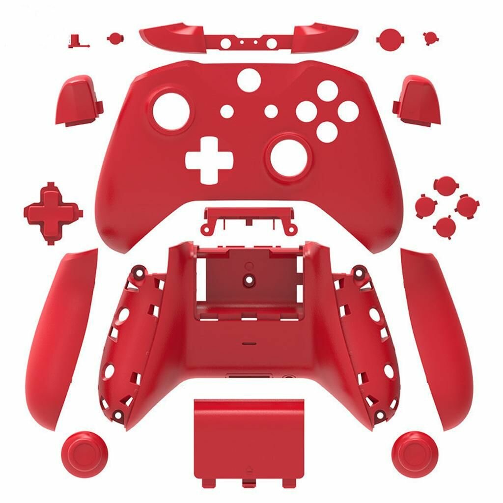 Корпус с кнопками для контроллера Xbox One Slim, красный