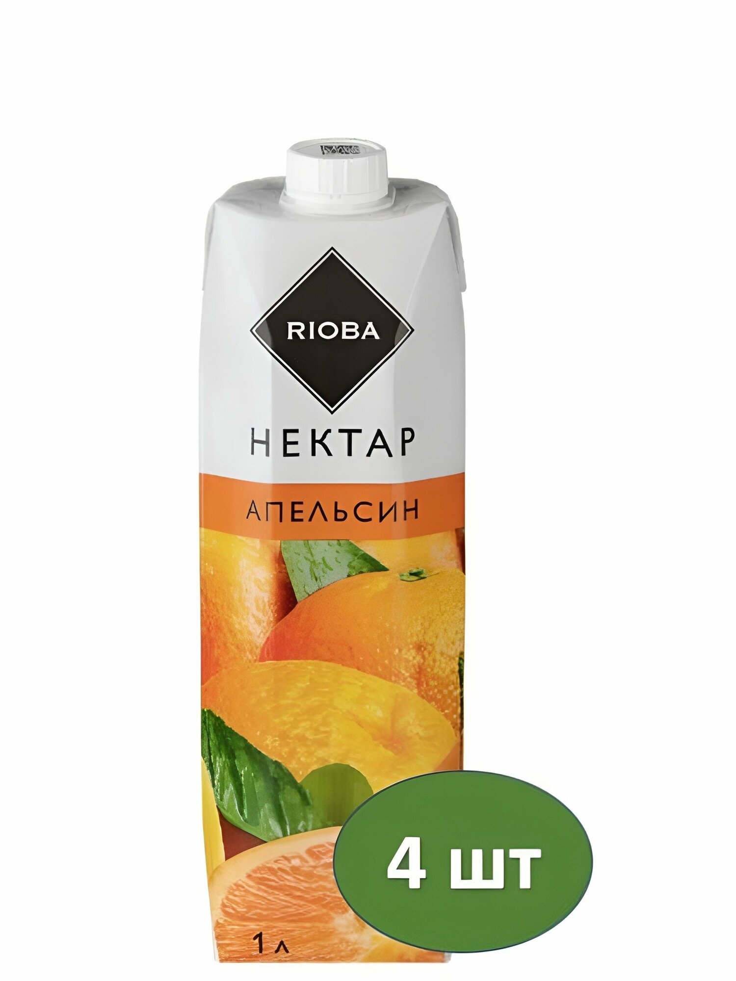 RIOBA, Нектар апельсин, 1л. Упаковка 6 шт.