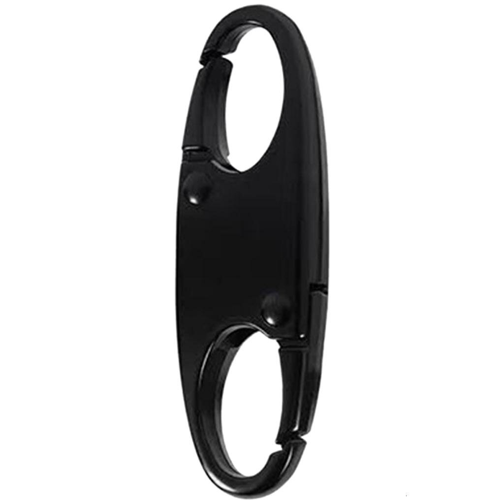 Замок для молнии с карабином, Черный