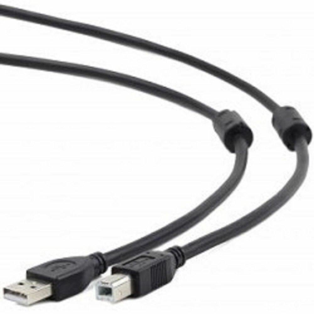 Cablexpert Кабель USB 2.0 Pro CCF2-USB2-AMBM-6, AM/BM, 1.8м, экран, 2феррит. кольца, черный, пакет