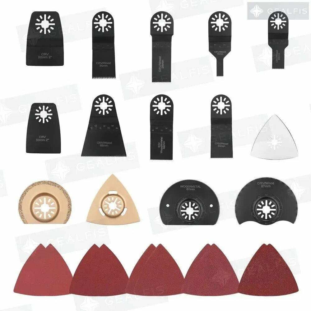 Набор универсальных насадок для реноватора DEKO DKBS24 (24 насадки)