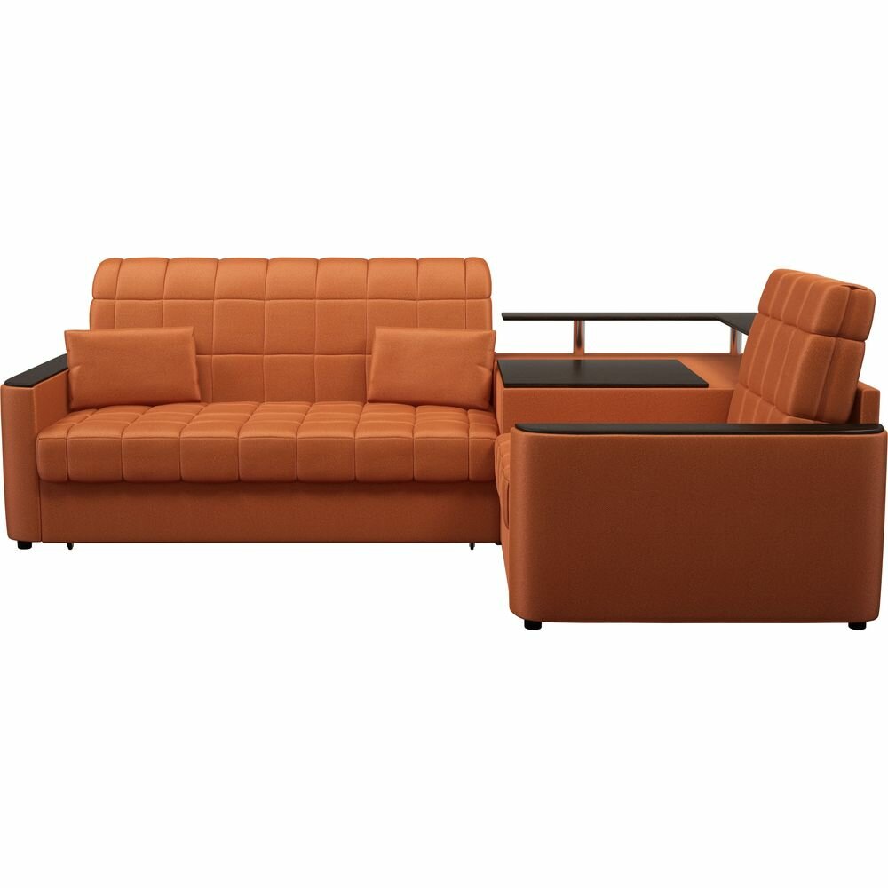 Угловой диван Фортуна А Даллас УФ с баром А6