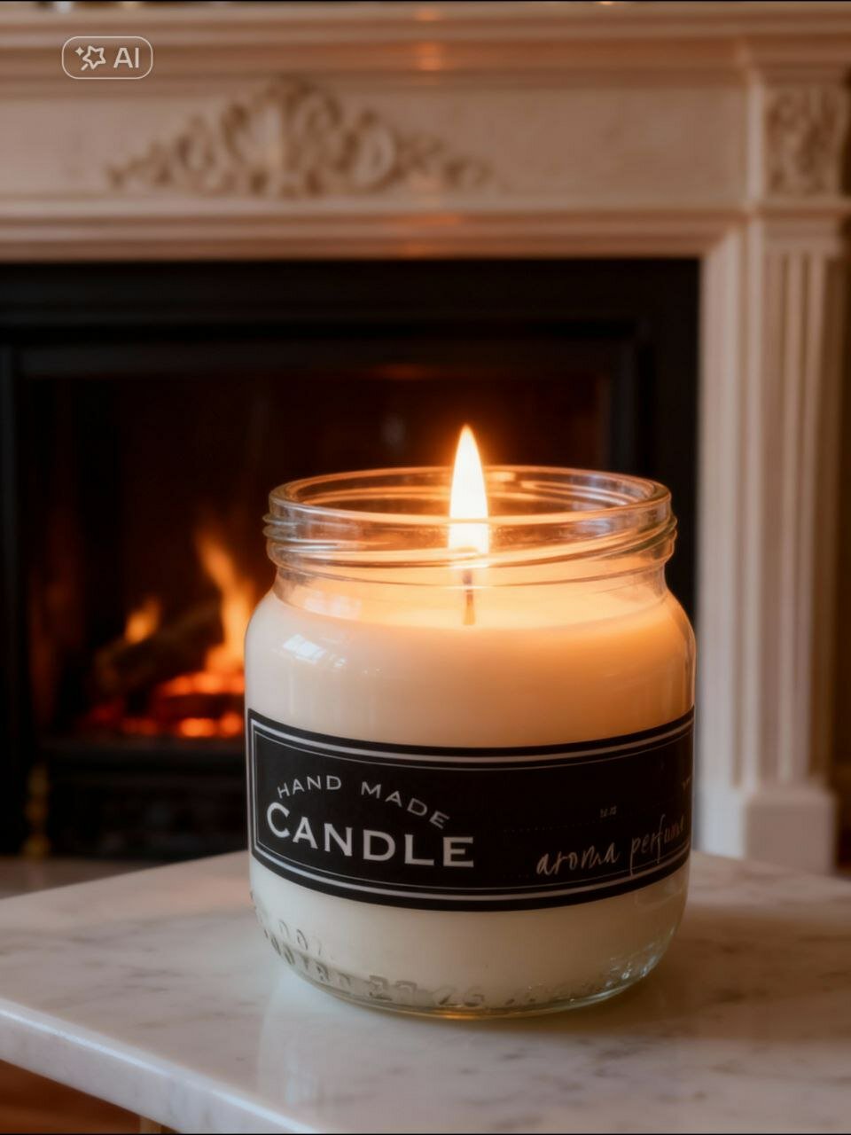 Свеча ароматическая " 100мл, Роза