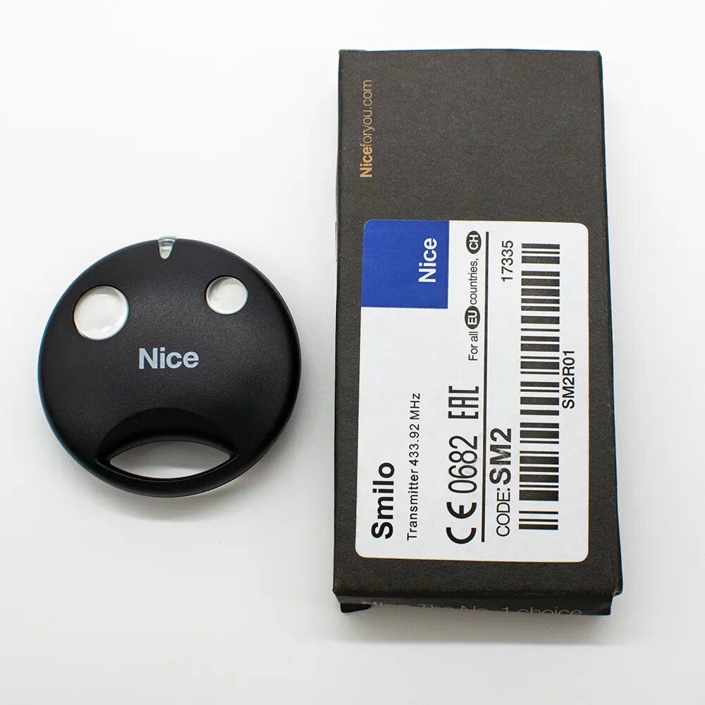 Пульт для автоматики ворот и шлагбаумов Nice Smilo SM2/ брелок Найс