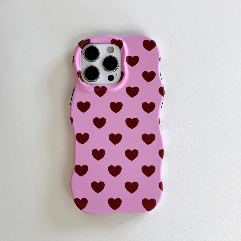 Модный глянцевый чехол для телефона 2 в 1, чехол для iPhone 13 14 15 16 17 Pro Max Wave Айфон 15, 1