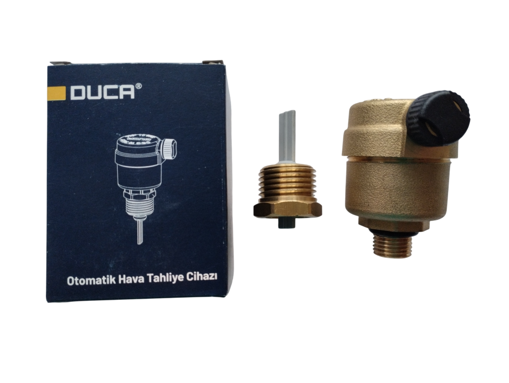 Воздухоотводчик автоматический Duca New G1/4" + 1/2" с обратным клапаном
