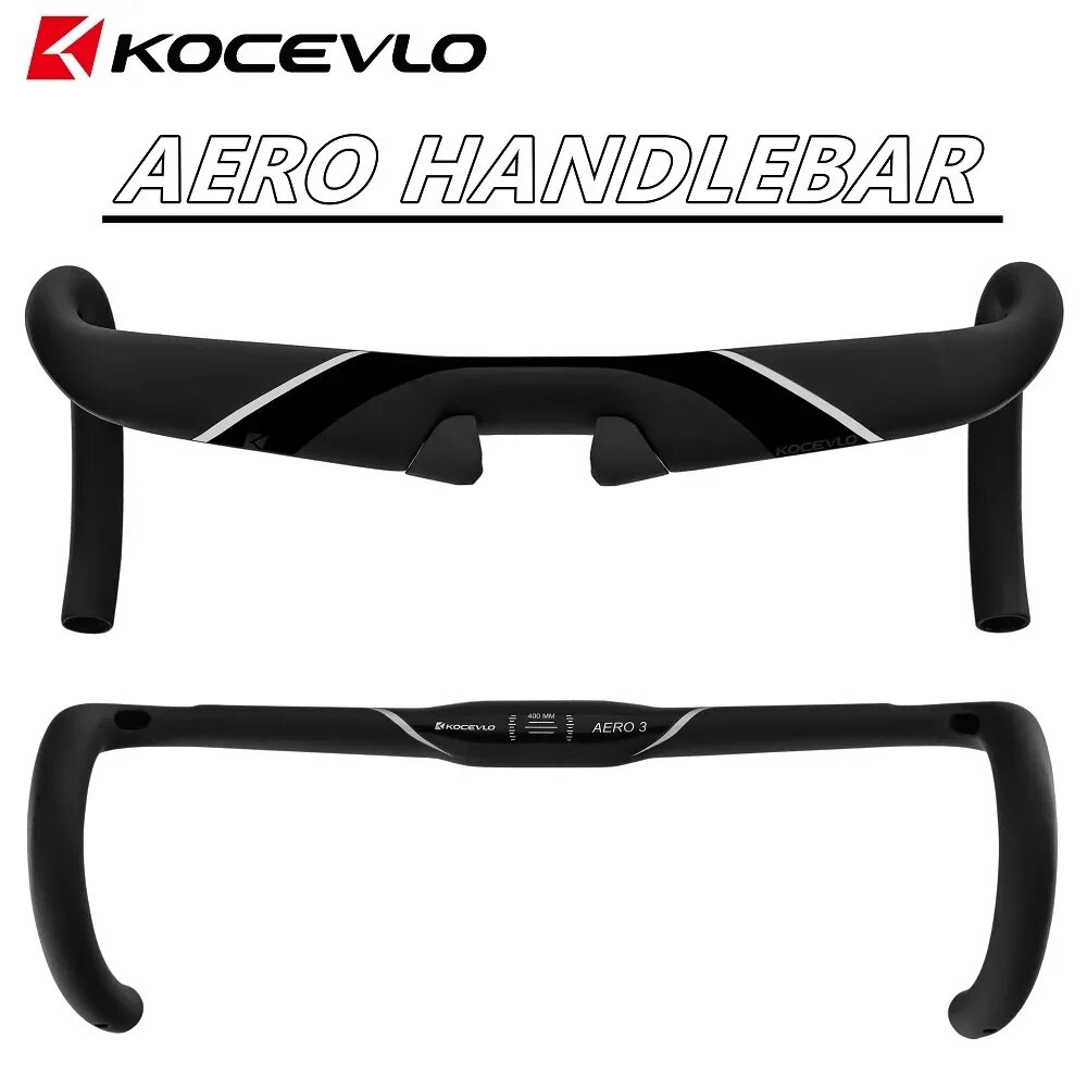 KOCEVLO AERO3 Карбоновый руль Aero3 360 мм, черный