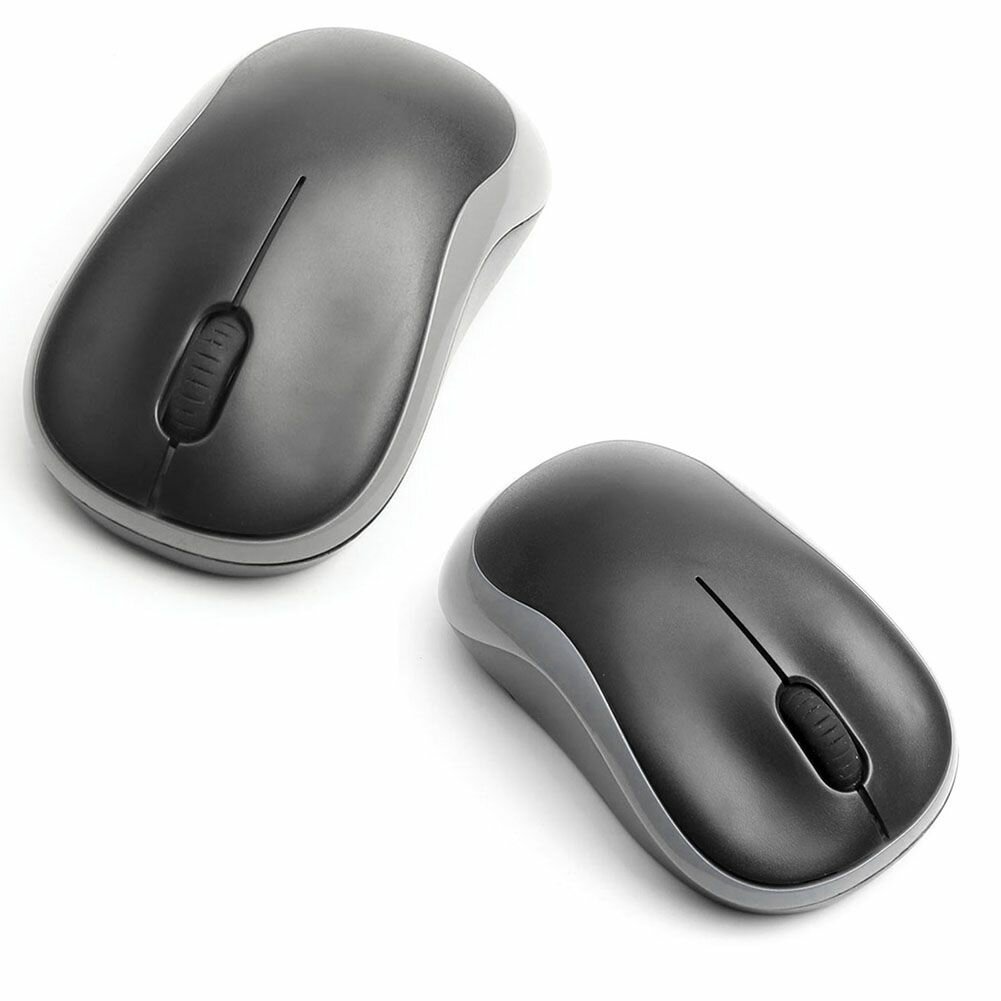 Мышь беспроводная Бесшумная оптическая мини-беспроводная мышь Logitech M185, серый оптическая мышь бесшумная мышь мини мышь серый