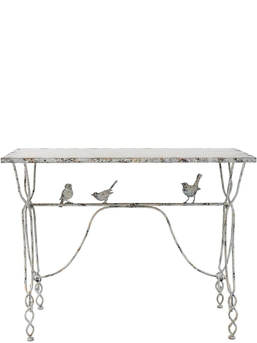 Консоль Glasar D0022 "Прованс", кованая, металлическая, 110 см x 42 см x 86 см