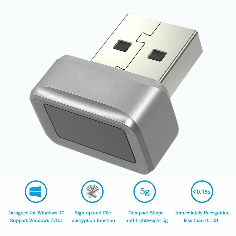 USB-сканер отпечатков пальцев Windows Hello, USB 2.0/3.0