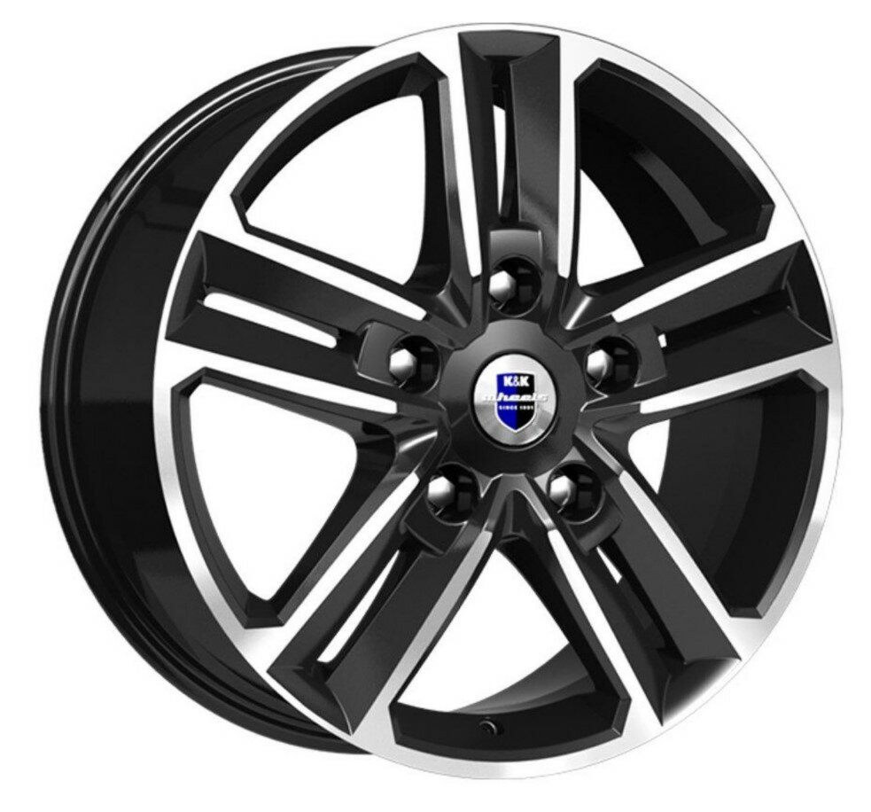 Диски автомобильные K&K Backfire 8x18 5x114,3 ET40 67,1 Алмаз черный